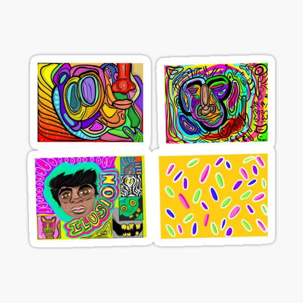 "pop art redbubble sticker pack" Sticker by SarinaGounden | Redbubble