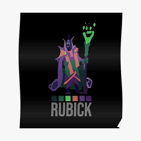 Póster «Rubick Dota 2 Arte vectorial» de Cayceee | Redbubble
