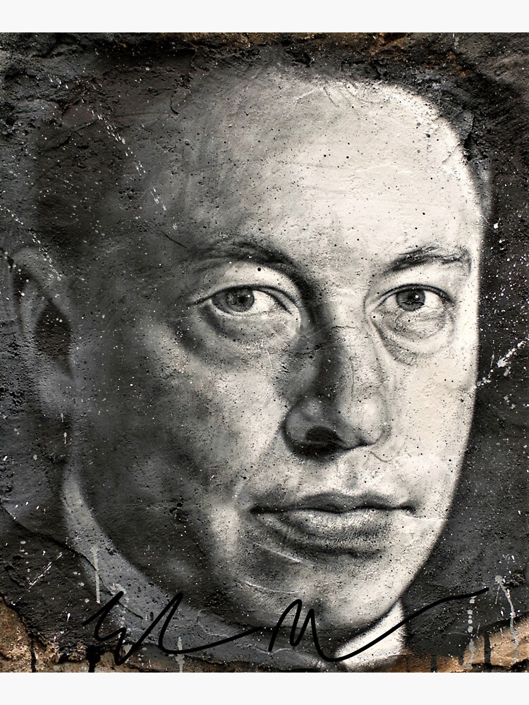 "Elon Musk Signature Portrait" Sticker for Sale by stayfree101 | Redbubble