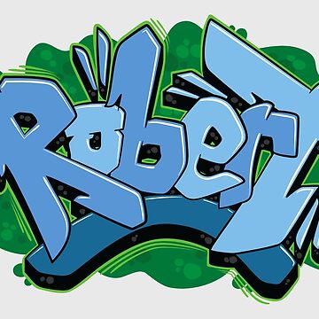 "Robert Graffiti Name" Throw Pillow for Sale by NameGraffiti | Redbubble
