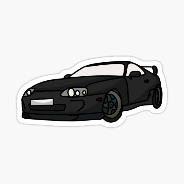 "black Toyota Supra mk4 sticker" Sticker for Sale by amariyokunai ...