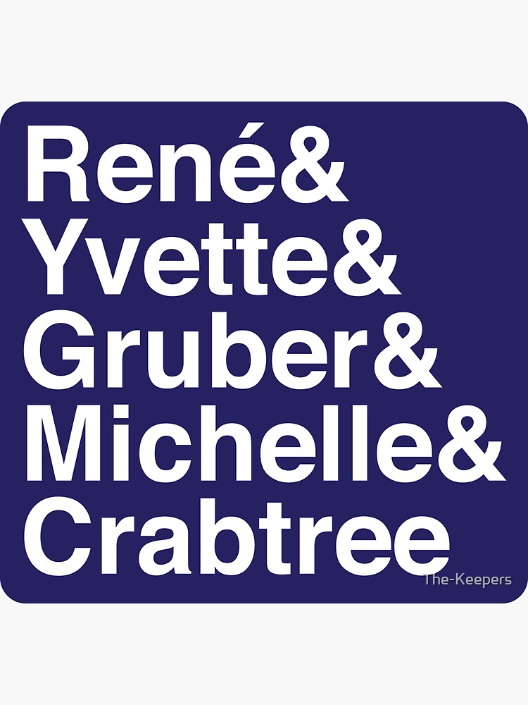 "Allo Allo - Names" Sticker for Sale by The-Keepers | Redbubble