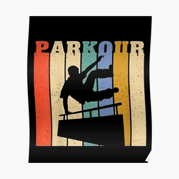 "Parkour Retro - Parkour" Poster by kmossad | Redbubble