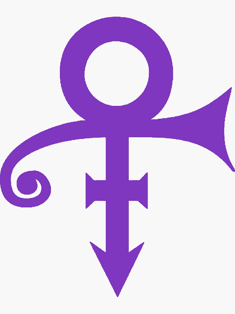"The Purple Symbol" Sticker by MrMan68 | Redbubble