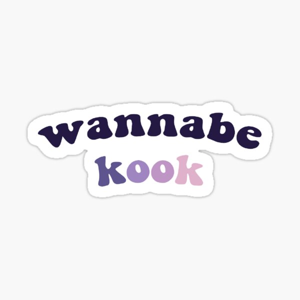 "wannabe kook" Sticker for Sale by hannahb- | Redbubble