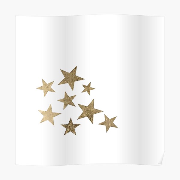 "Cute golden stars pack" Poster for Sale by Femmie1003 | Redbubble