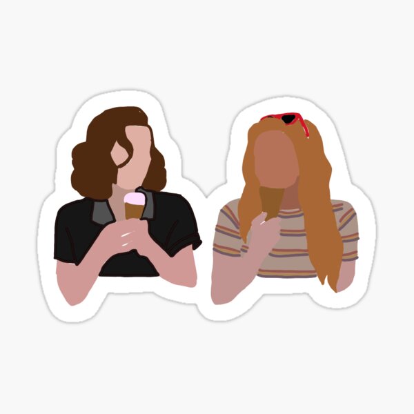 "Stranger things sticker" Sticker by radsunshine | Redbubble