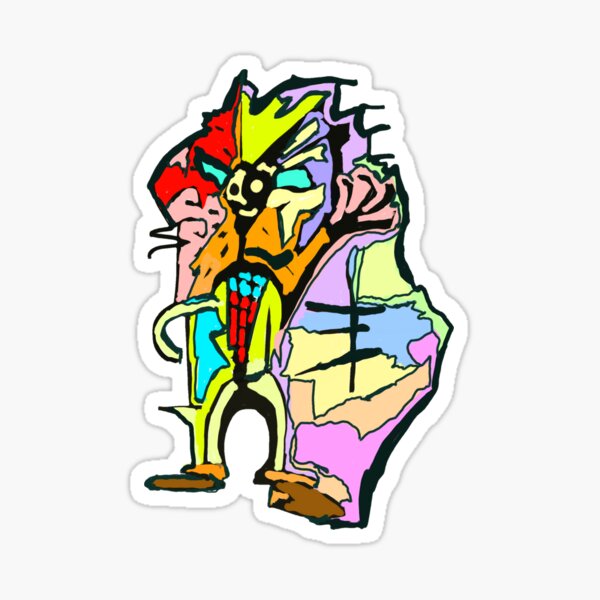 "Say hi!" Sticker for Sale by Bensabatier | Redbubble