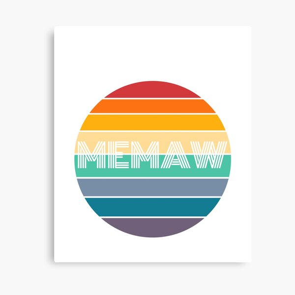 Memaw Canvas Prints | Redbubble