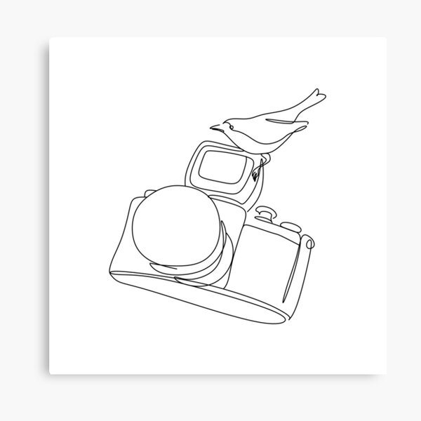 "photo camera line art. Photographer art drawing. Line wall art ...