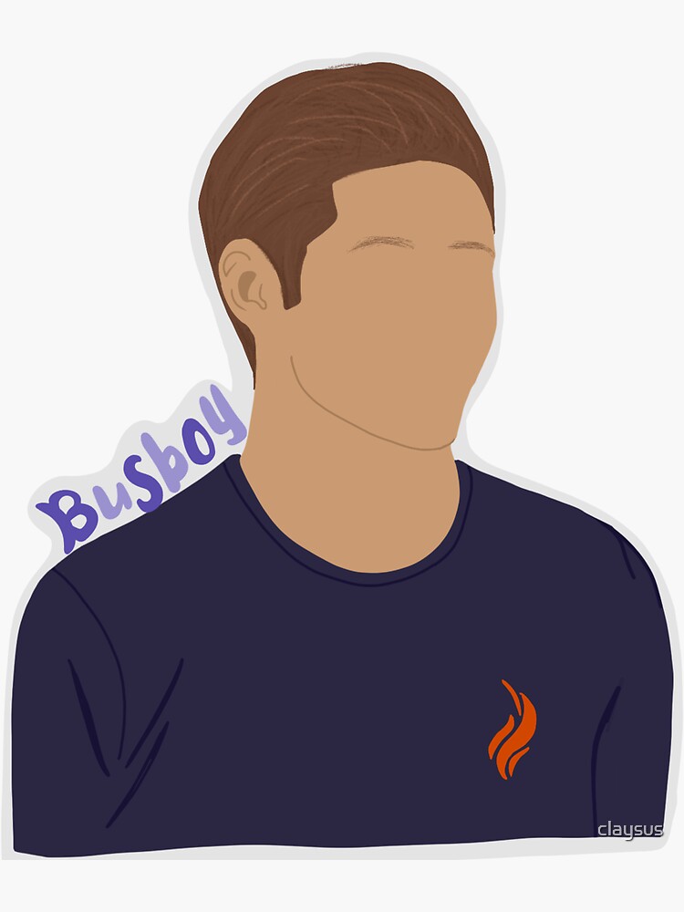 " Busboy Matt" Sticker for Sale by claysus | Redbubble