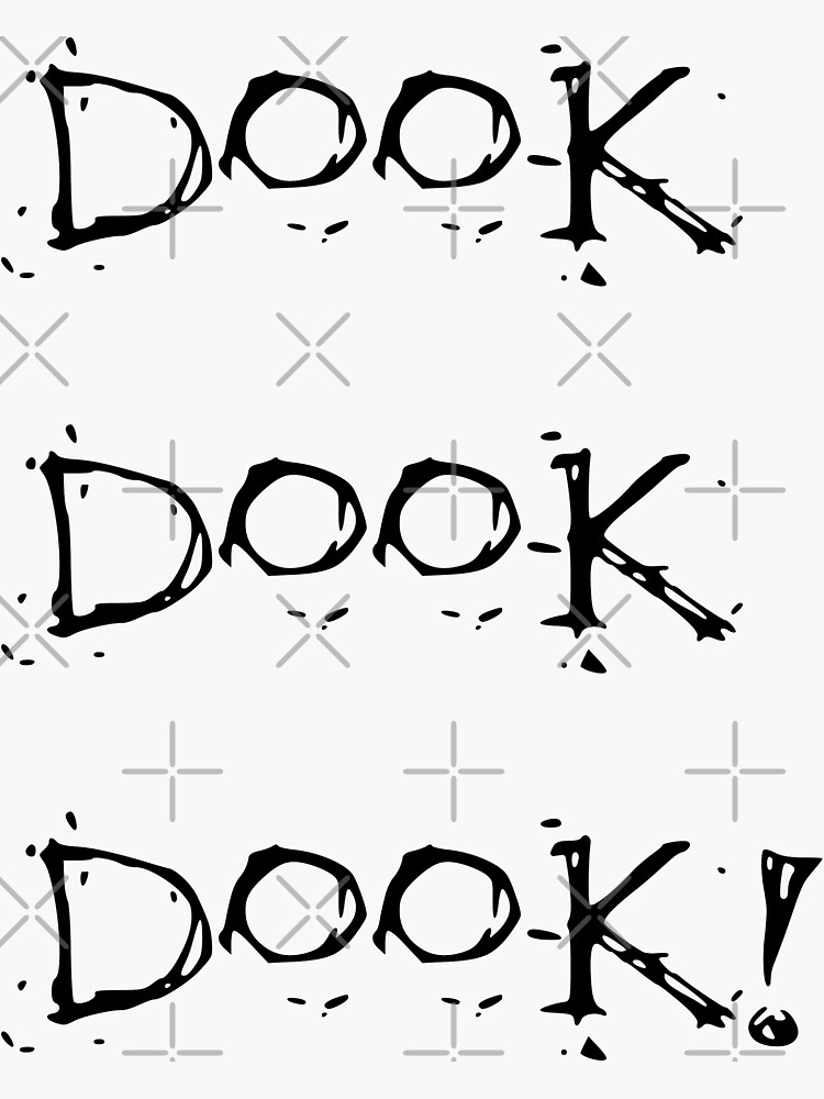 "DOOK DOOK DOOK!" Sticker by Fennic | Redbubble