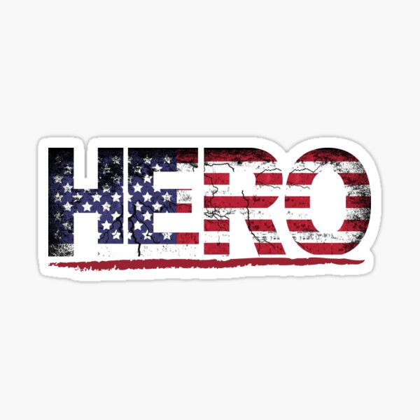 "HERO American Flag" Sticker by YACINSOKA | Redbubble