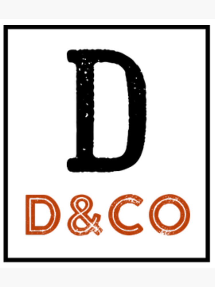 "D&co vintage logo" Sticker by Davemroberts | Redbubble