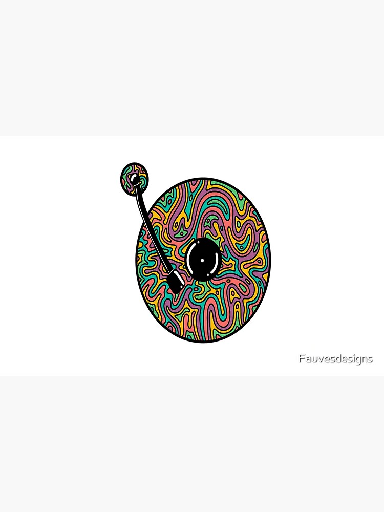 "vinyl record doodle" Canvas Print by Fauvesdesigns | Redbubble