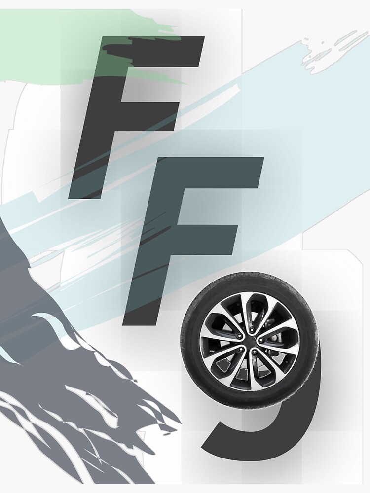 "Fast and Furious - F9 FF9 " Sticker by HappiestCreator | Redbubble
