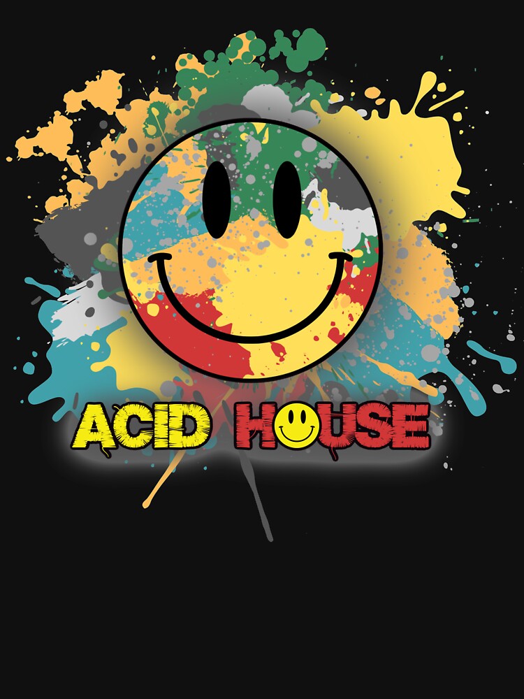 "Acid House Smiley Face Paint Explosion" T-shirt for Sale by ...