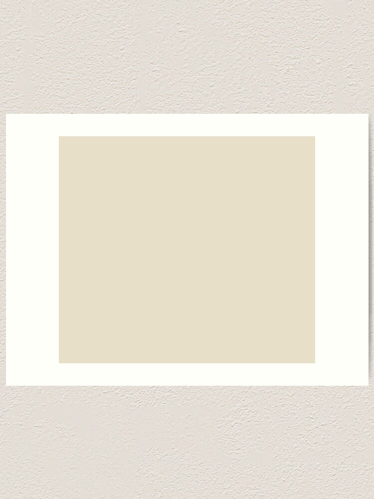 "Bone Off White Plain Solid Color " Art Print for Sale by ...