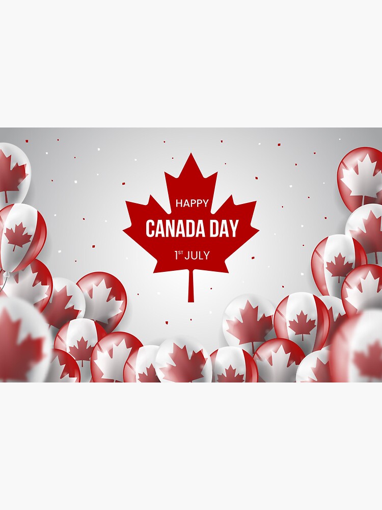 Pegatina «¡Feliz día de la independencia! ¡Feliz dia DE CANADA! 1 de ...