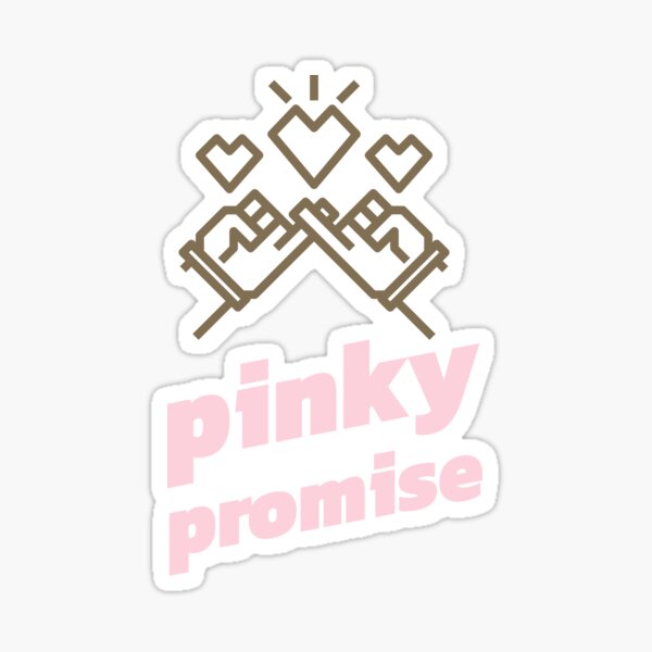 "pinky promise" Sticker for Sale by Bigz-Bits | Redbubble