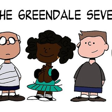 "Greendale Seven" Sticker for Sale by tberenda | Redbubble