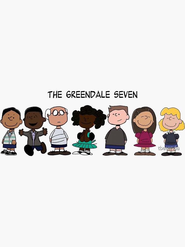 "Greendale Seven" Sticker for Sale by tberenda | Redbubble