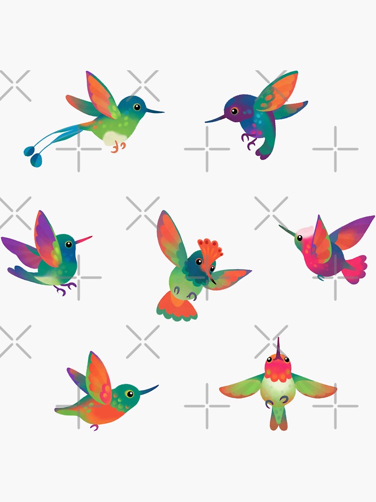 "Hummingbird " Sticker for Sale by pikaole | Redbubble