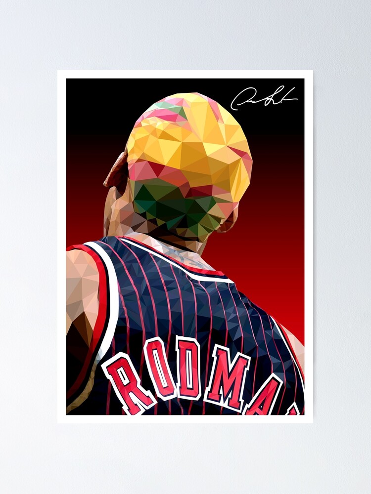 Geometric Design of Dennis Rodman Art & Collectibles Prints Digital ...