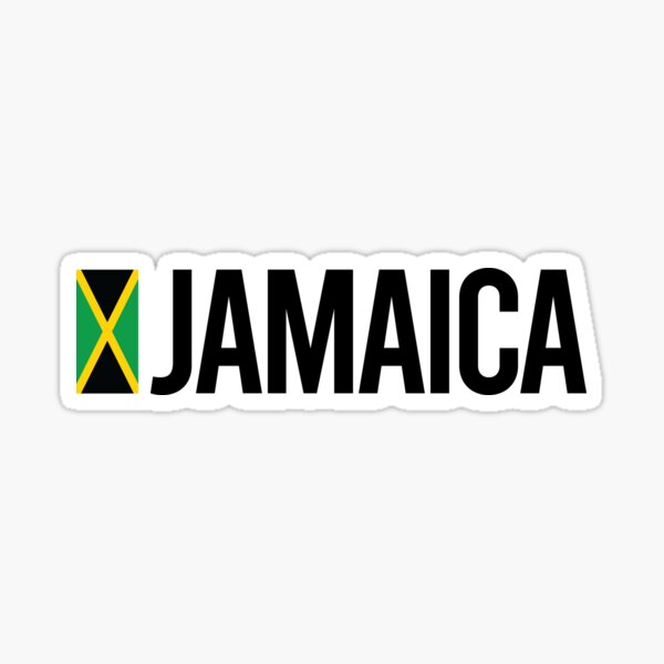 "Jamaica Minimal Design collection" Sticker for Sale by randomorder ...