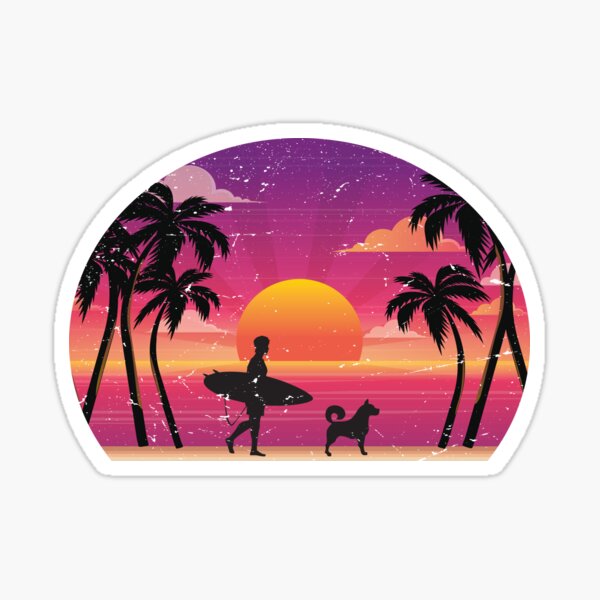 "SUP Dog Stand Up Paddle Board Surf Surfing dogs" Sticker for Sale by ...