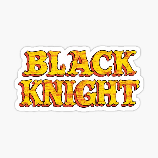 "Black Knight retro logo" Sticker for Sale by misterpace | Redbubble