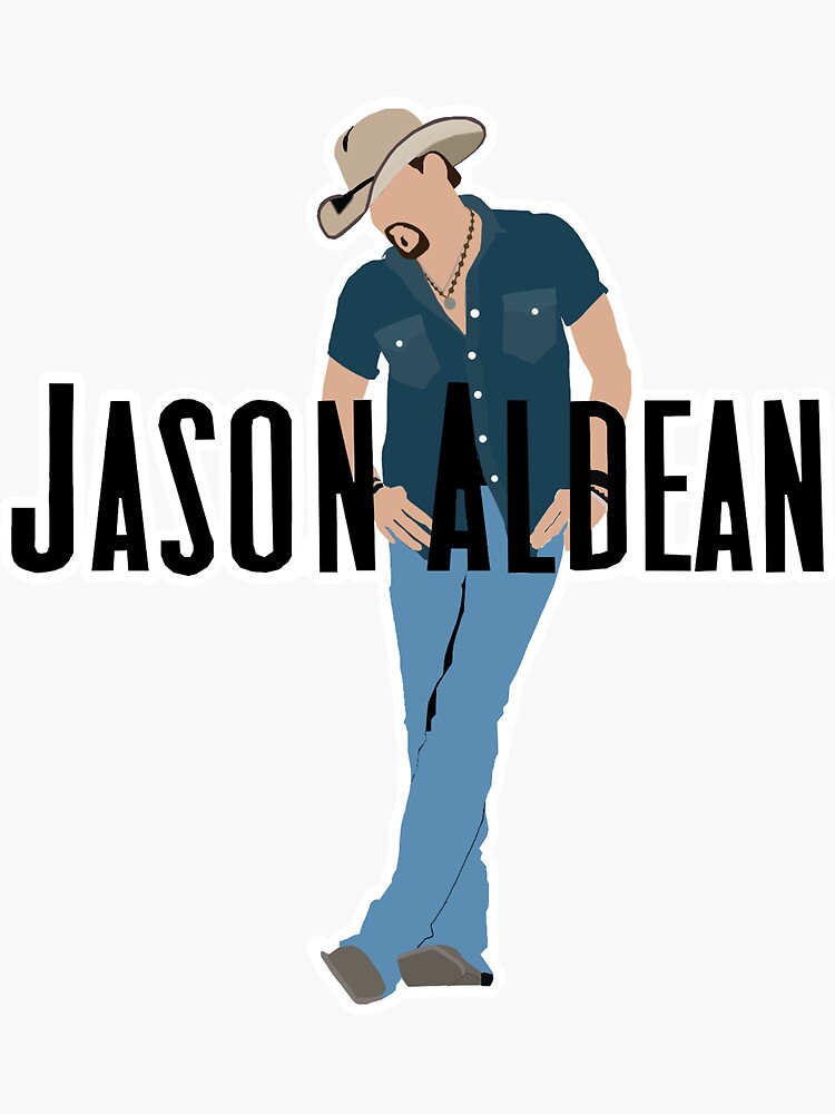 "Jason Aldean" Sticker for Sale by Marwahaql | Redbubble