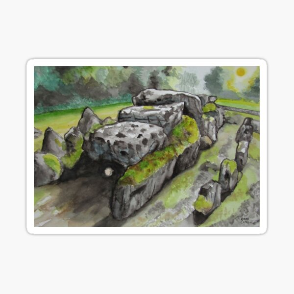 "Wedge Tomb (Giants Tomb), Lough Gur, Limerick, Ireland. " Sticker for ...
