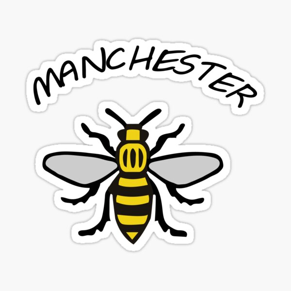 Manchester Bee Logo Stickers | Redbubble