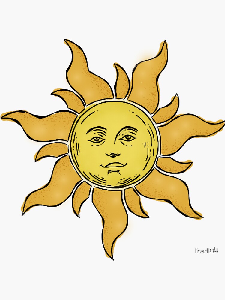 "sun cartoon" Sticker by lisadl04 | Redbubble