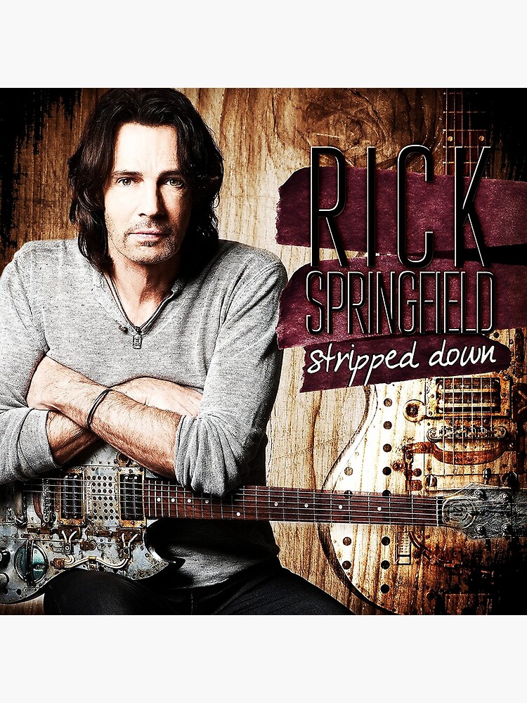 "rick springfield in album cover with guitar 99art" Poster by nkin61 ...