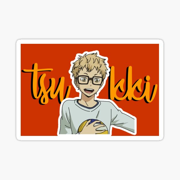 "Haikyuu!! Tsukishima Kei Haikyuu!!" Sticker for Sale by urjodle ...