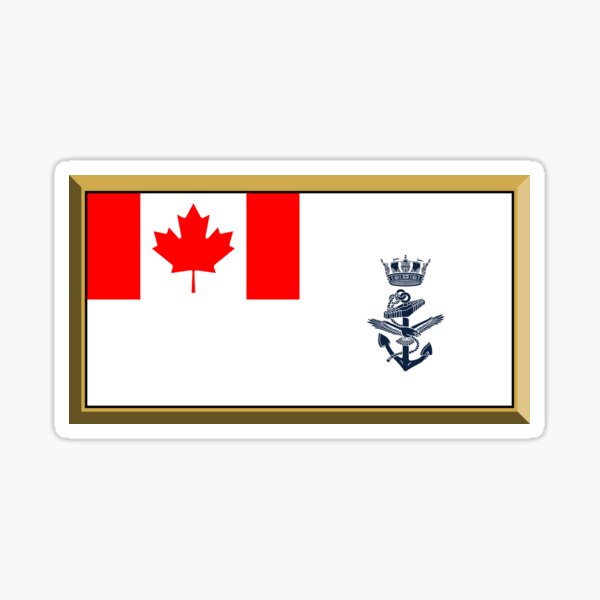 "Royal Canadian Navy Ensign Gifts, Stickers & Products (GF)" Sticker ...