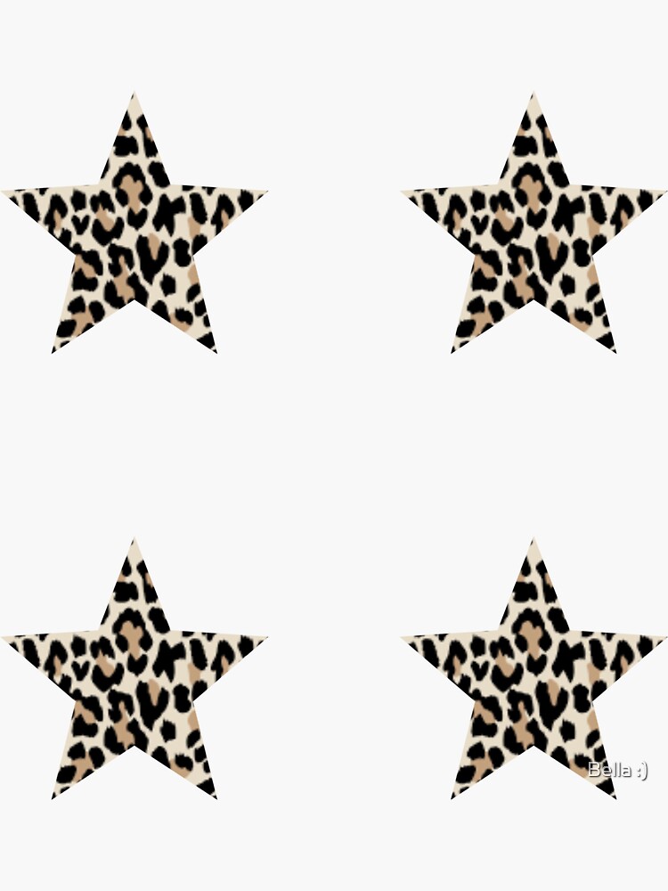 "cheetah star sticker pack" Sticker for Sale by wassupitsbella | Redbubble