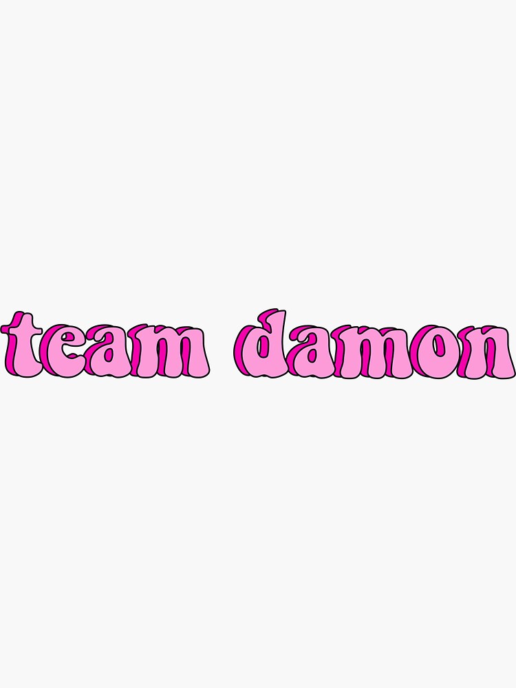 "Team Damon Sticker " Sticker for Sale by formansbasement | Redbubble