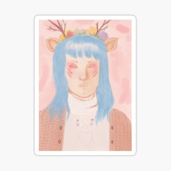 "Faun" Sticker for Sale by Haribocat | Redbubble