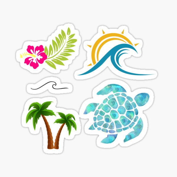 "Summer/Beach Pack" Sticker for Sale by kmaloney28 | Redbubble