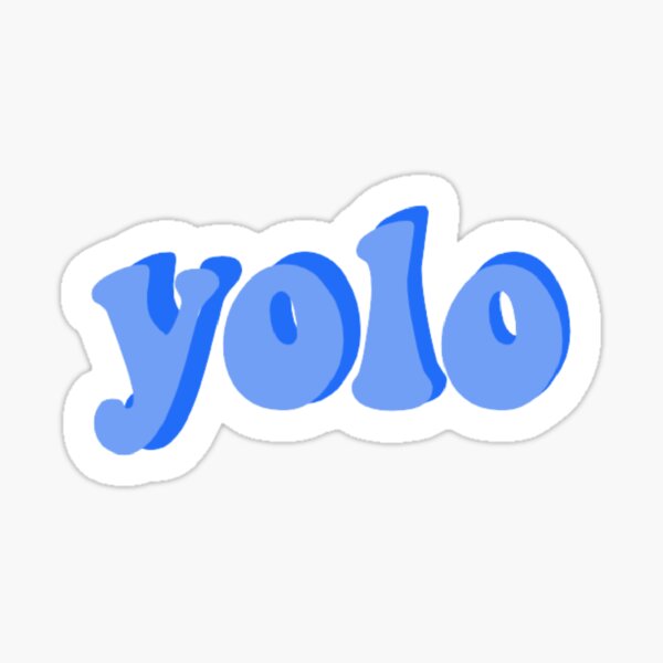 "Yolo" Sticker for Sale by erincostello | Redbubble