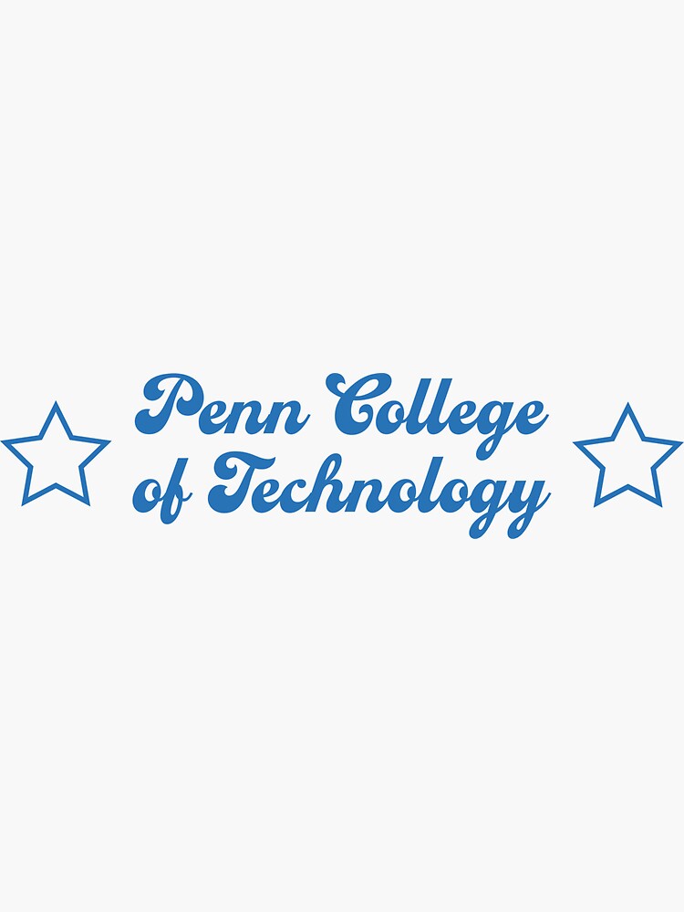 "Penn College of Technology " Sticker for Sale by alexahenry99 | Redbubble