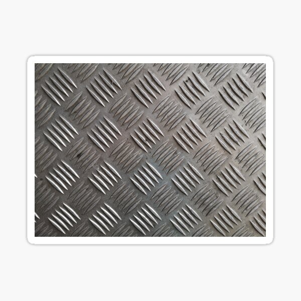 "Diamond Chequer Plate" Sticker for Sale by Autographix | Redbubble