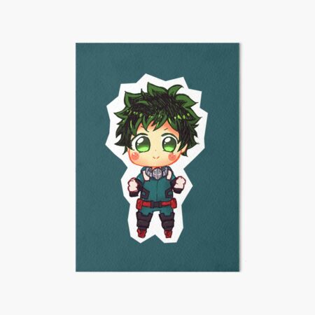 "Deku Cute Chibi version 2 of 3 - my hero academia" Art Board Print for ...