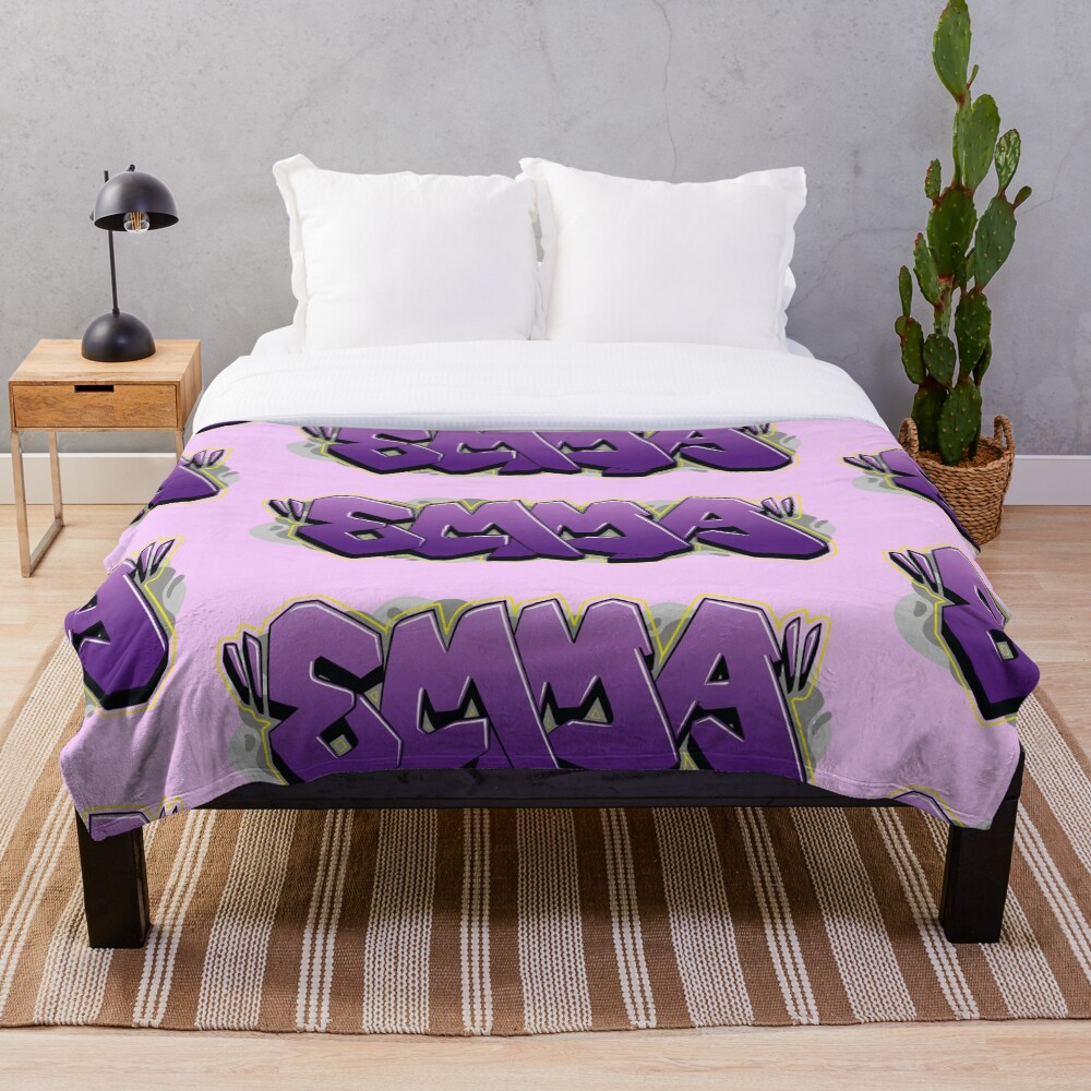 "Emma Graffiti Name" Throw Blanket for Sale by NameGraffiti | Redbubble