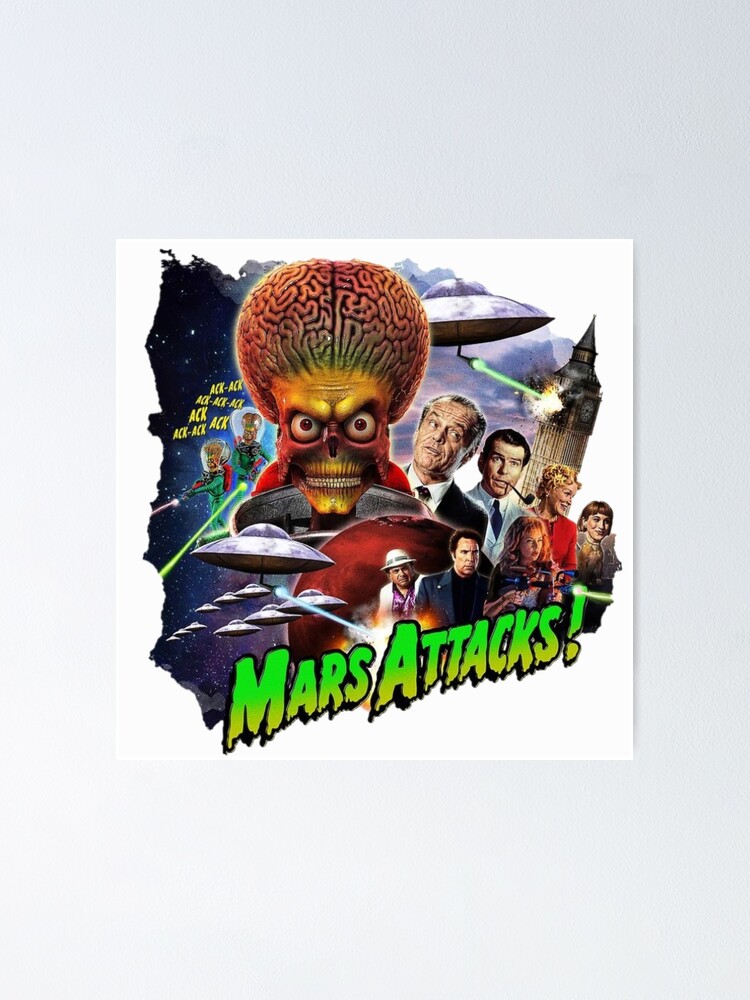 "Mars Attacks!" Poster by manelghanem | Redbubble