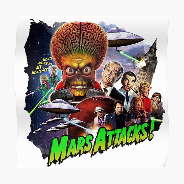 "Mars Attacks!" Poster by manelghanem | Redbubble