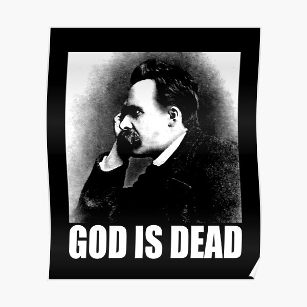"Friedrich Nietzsche | God is Dead | Philosophie Gott ist tot" Poster ...